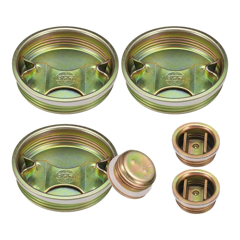 sourcing map Drum Bung, 2" and 3/4" Set Bung Cap Plug, Drum Bung Caps ...