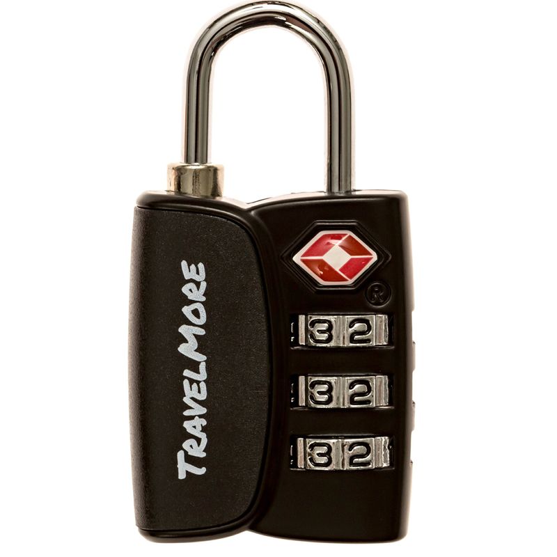 1-Pack TSA Approved 3-Digit Luggage Lock with Open Alert Indicator for ...
