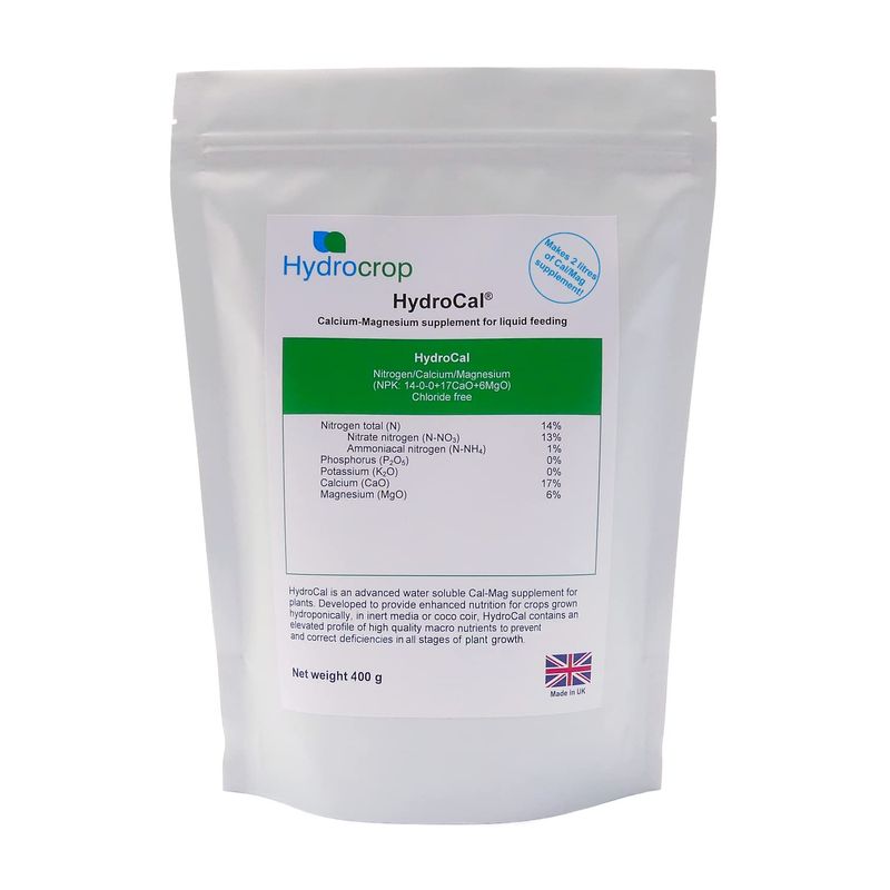 Hydrocrop Soluble Dry Powder Hydroponics/Coco Calmag Additive Calcium Magnesium Boost (400g ...