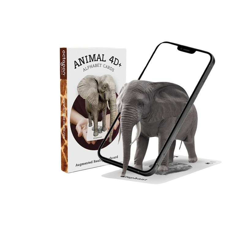 Interactive Animal Flashcards for Kids – 4D Augmented Reality Learning with 26 Animals & 5 Food ...
