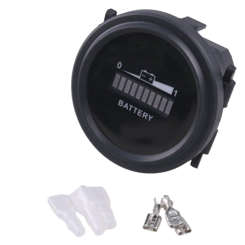 IEQFUE LED Battery Indicator Meter Gauge 12V 24V 36V 48V 72V Digital DC ...