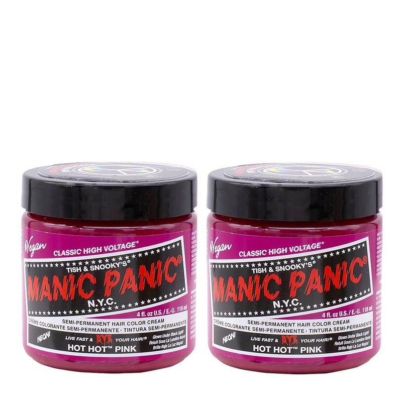 Manic Panic - Hot Hot Pink Classic Creme Vegan Cruelty Free Pink Semi ...