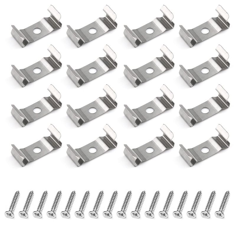 Lampholder Bracket DGHAOP 16pcs Stainless Steel T5 LED Light Clips ...
