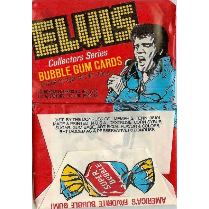 1978 Elvis Presley Unopened Trading Card Pack - Online Marketplace ...