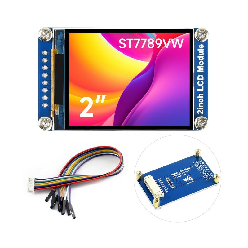 Waveshare General 2 inch LCD Display Module IPS Screen 240 × 320 ...