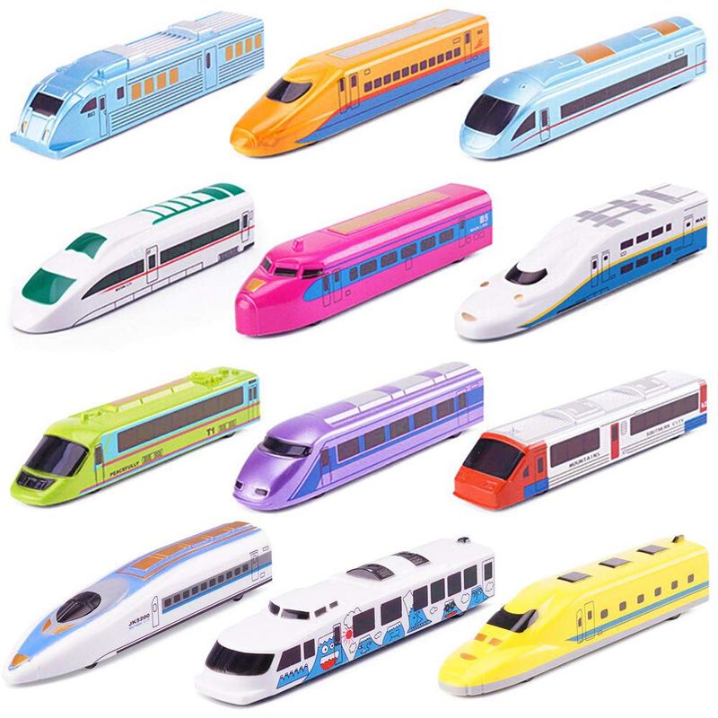 CORPER TOYS Bullet Train Pull Back Toy High Speed City Train Modern ...