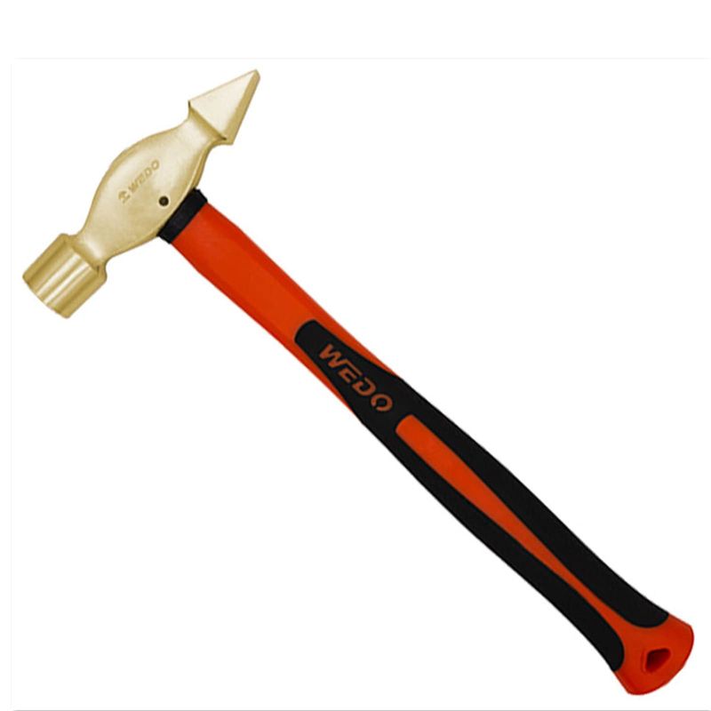 WEDO 500g x 310mm Sparkle Free Engineer Cross Hammer, Spark Free Safety ...
