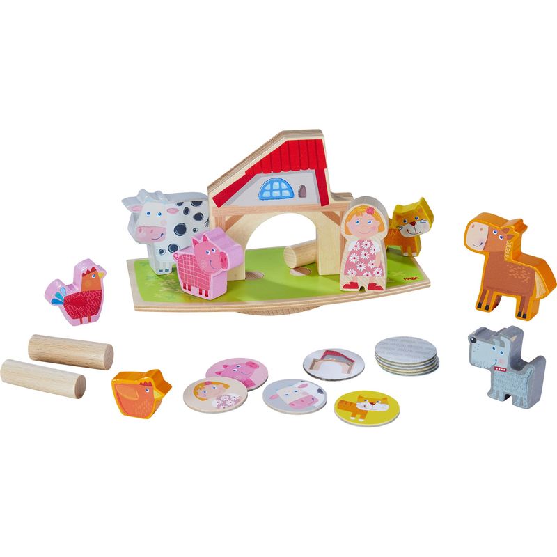 HABA 306288 Stacking Set Farm Balancing Act- includes two play ideas ...