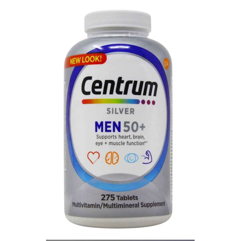 Centrum Men 50+ Multivitamin Tablet Age 50 and Older 275ct - Online ...