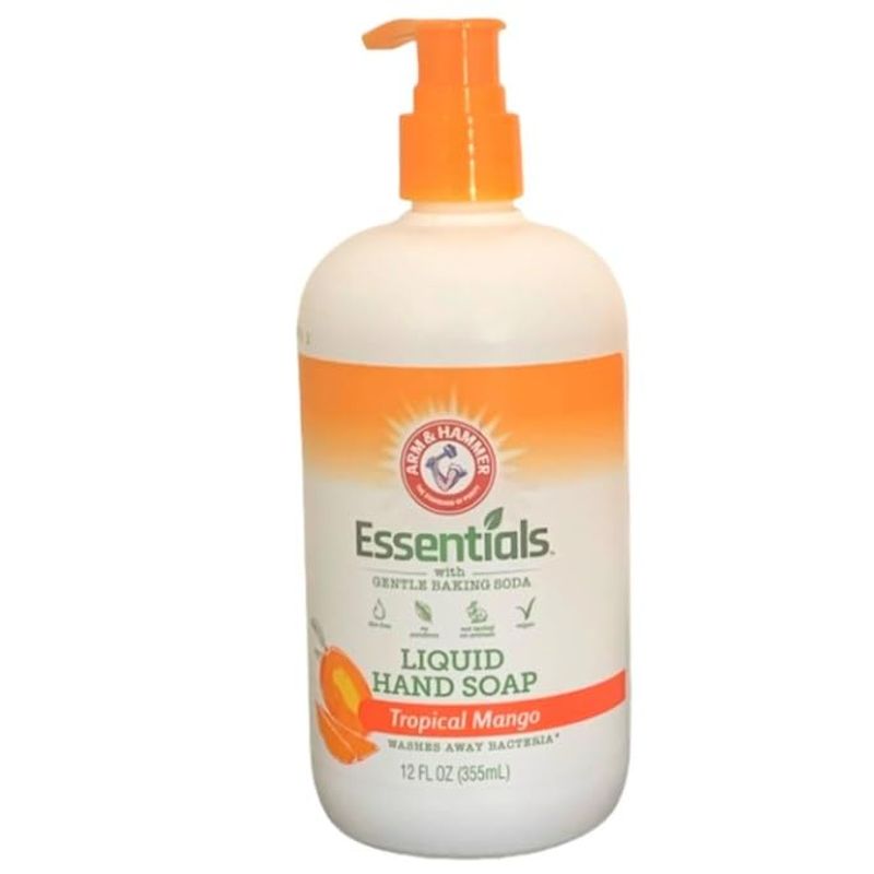 Arm & Hammer Essentials with Gentle Baking Soda, Liquid Hand Soap, 12 ...