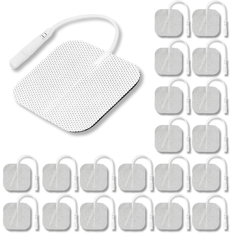 Syrtenty TENS Unit Electrode Pads 2x2, 3rd Gen Reusable Latex-Free ...