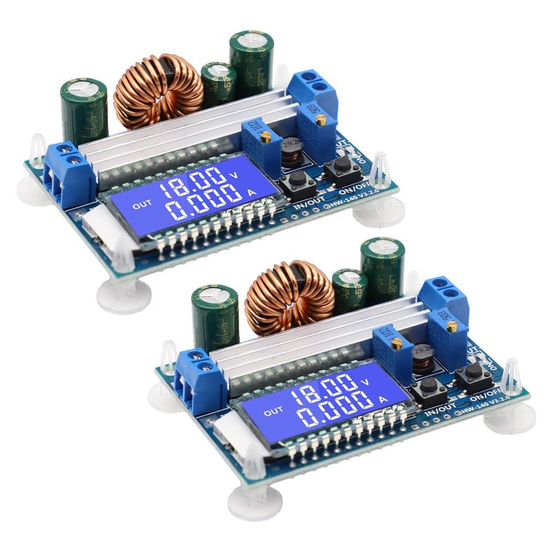 APKLVSR DC-DC Buck Boost Power Converter Automatic Step Up/Down, Buck Boost Converter Display, 5 ...