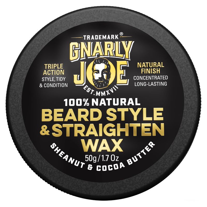 Gnarly Joe Beard Styling & Straightening Wax for Men, Triple-Action ...