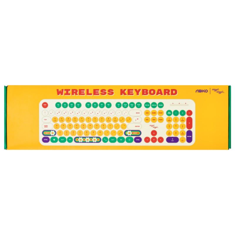 Wiggle Wiggle X Apco Wireless Type Writer Keyboard - Color Mix Office ...
