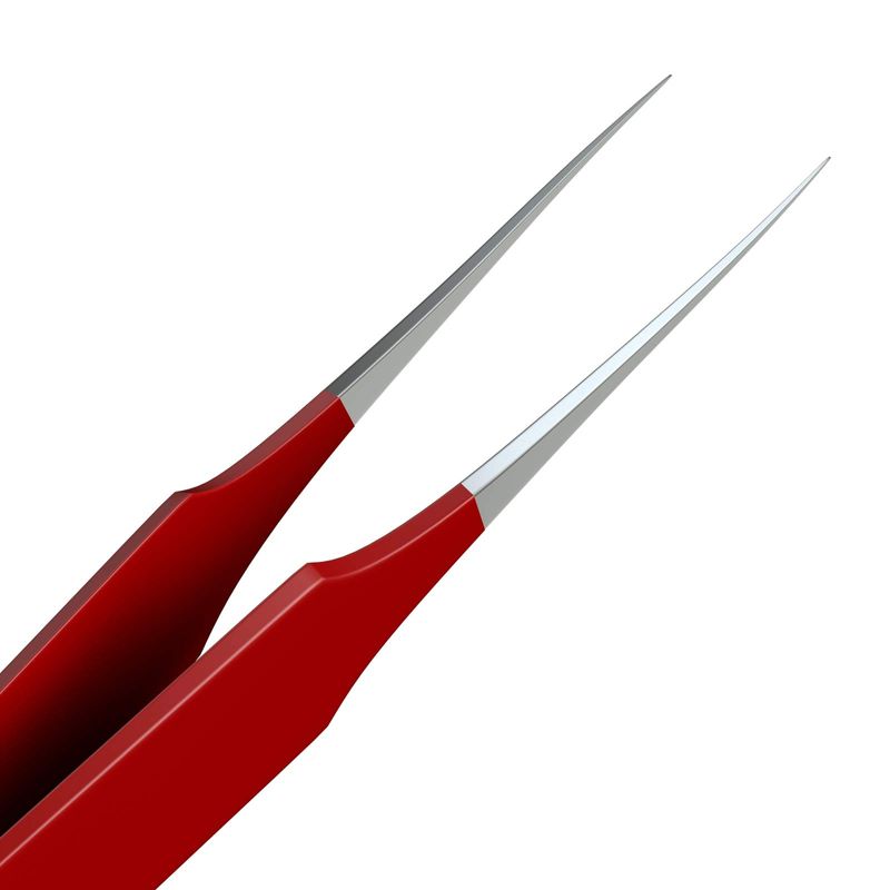 Ingrown Hair Tweezers | Pointed Tip | Red | Precision Stainless Steel ...
