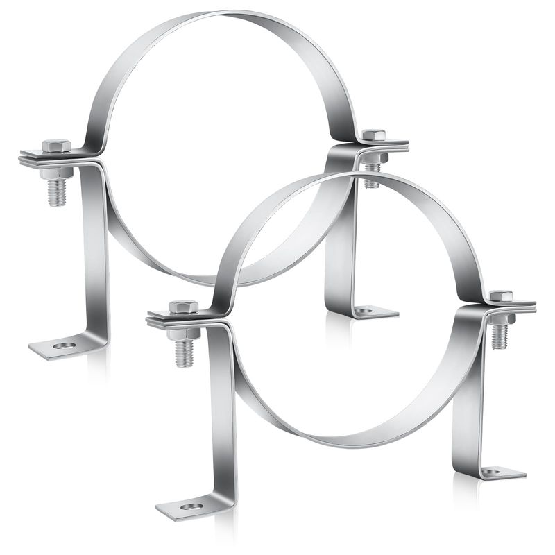 Mineye 2 Pcs 6 Inch B Vent Wall Strap, Round Gas Vent Pipe Strap, B ...