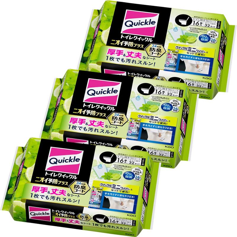 (Bulk Purchase) Toilet Quickle Odor Prevention Plus Citrus Replacement ...