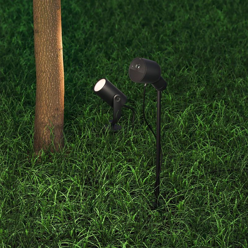 Philips Hue Security Camera Mount ground spike, Black - EveryMarket