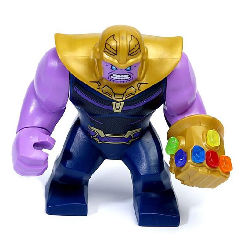 LEGO Thanos Minifigure with Gauntlet and 6 Infinity Stones from ...