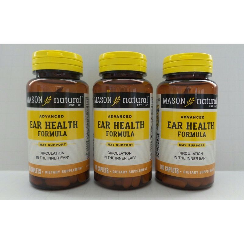 Mason Natural Ear Health Plus with B Vitamins Ringing Ears Relief 300 ...