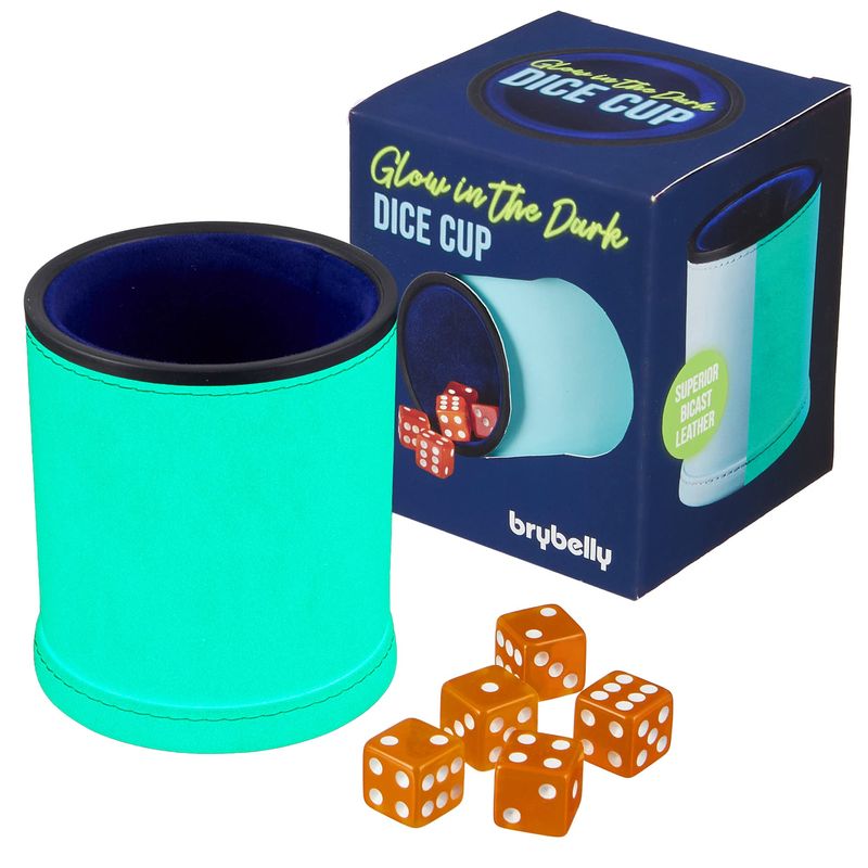 Glow in the Dark Dice Cup - Includes Six Non-Glow Dice - Superior ...