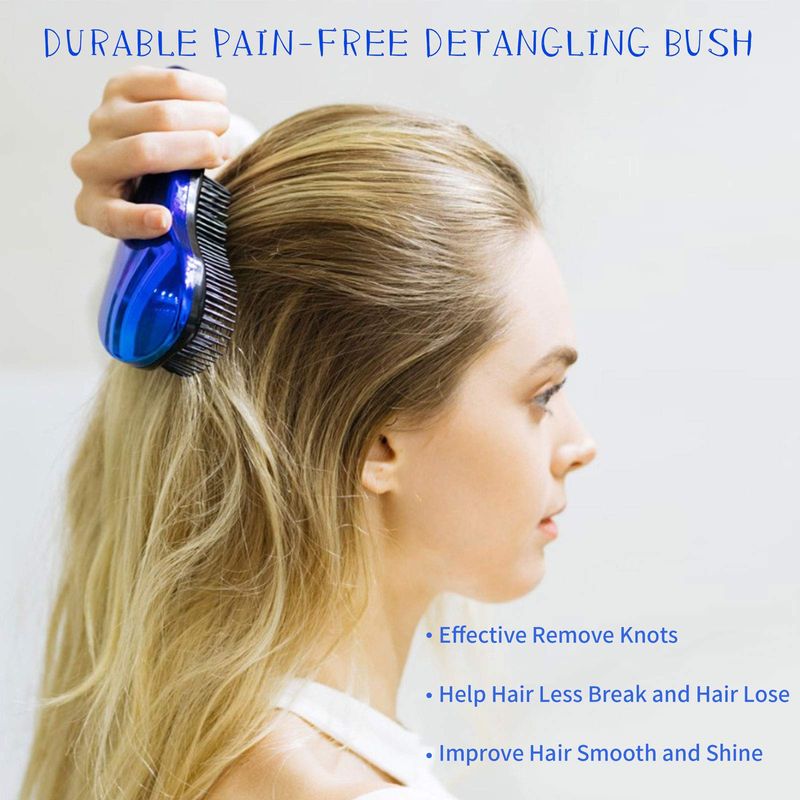 79STYLE 3pcs Tangle Free Brush For Kids Detangler Hair Brushes Knot ...