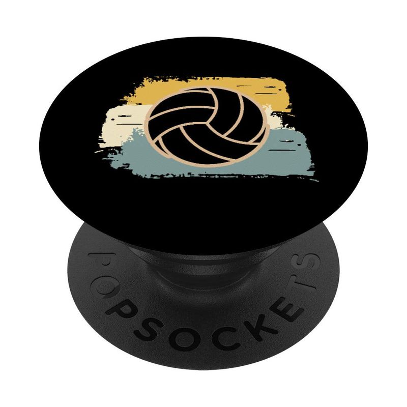 Vintage Beach Volley Sport Spike Set Net Block Volleyball PopSockets ...