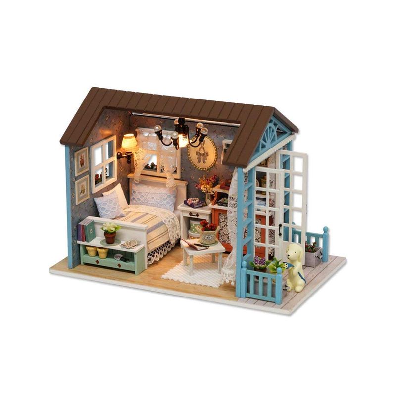 DIY Dollhouse Miniature Kit UniHobby Romantic Forest Time Wooden Mini ...