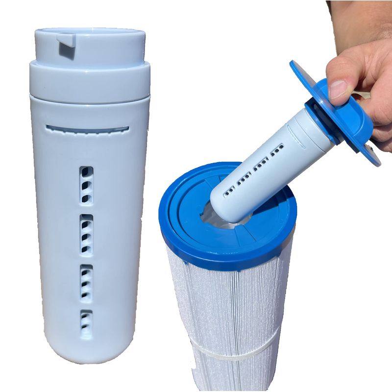 Happy EZ-Pod In-line Hot Tub Filter Tablet Dosing System Tubs Spa 20g ...