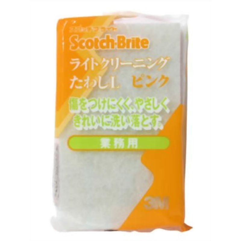 Scotch Brite Light Cleaning Scourer, L Type, Pink (Commercial Use ...