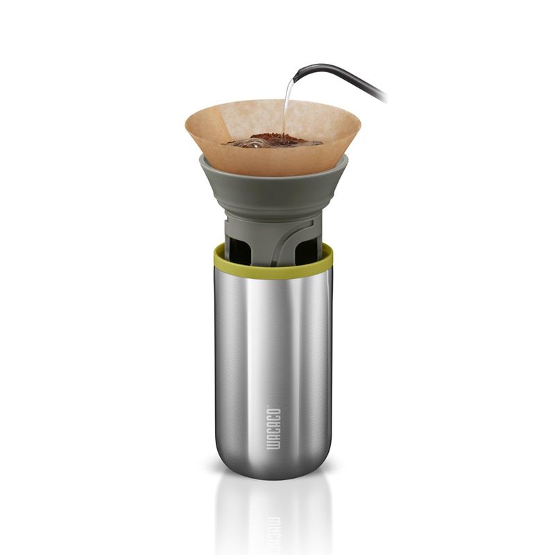 WACACO Cuppamoka Portable Drip Coffee Maker, 2 IN 1 Insulated Coffee ...
