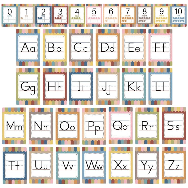 FYSUIMU 37Pcs Alphabet Number Bulletin Board Set Back to School ...