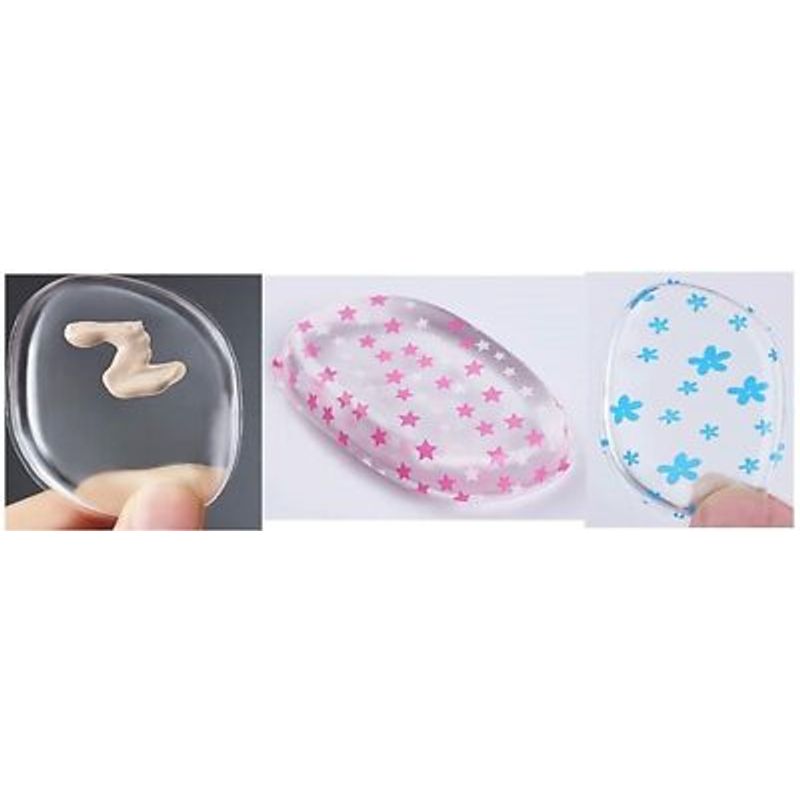 3 Silicone Makeup Sponge Applicator Beauty Foundation Blenders Star ...