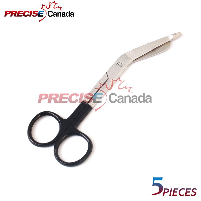 Set Of 5 Lister Bandage Nurse Scissors Black Color Handles Surgical ...