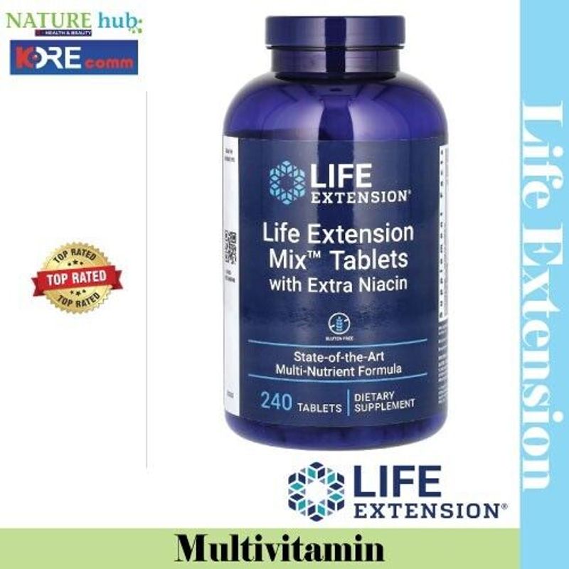 Life Extension, Life Extension Mix Tablets with Extra Niacin, 240 ...