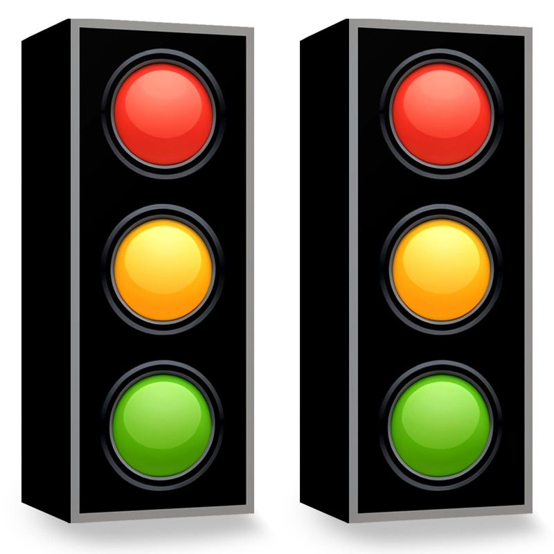 8HREST 2 Pcs Traffic Light Favor Boxes 17'' Transportation Boxes for ...