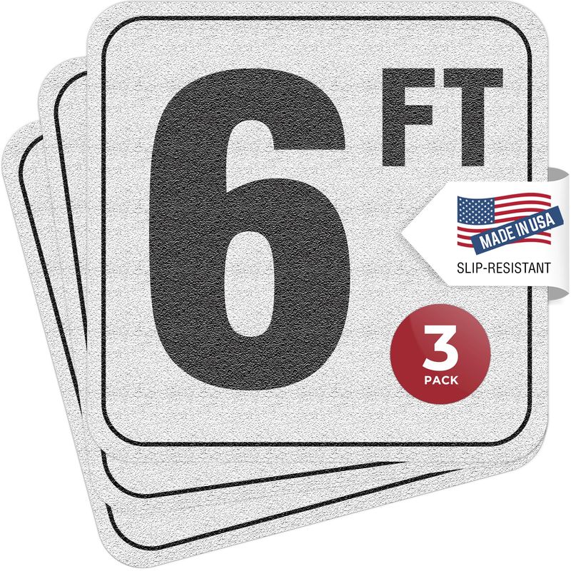 Aquatic Custom Tile, 6FT Pool Depth Markers, 6x6 Inches Vinyl Pool ...