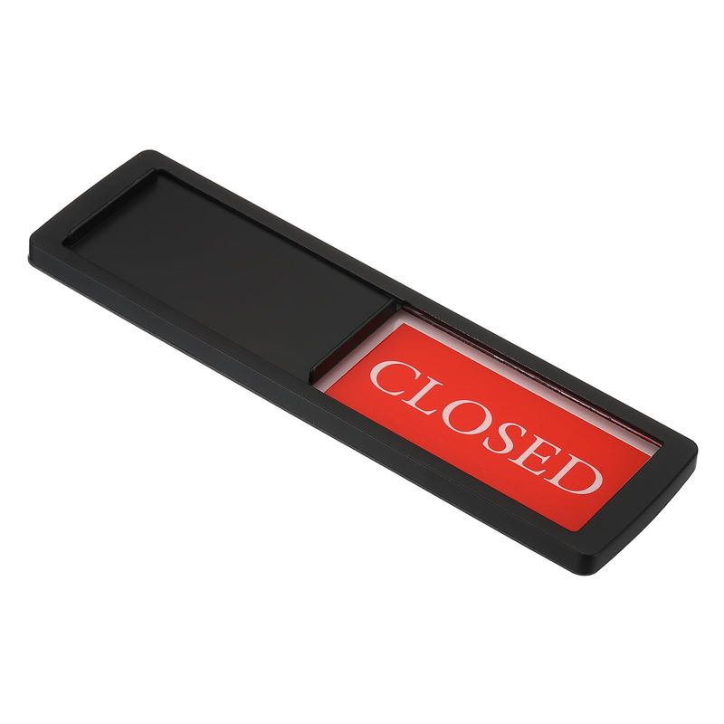 PATIKIL 18 x 0.7cm Open Close Sign Magnetic Adhesive Back Sign Sliding ...