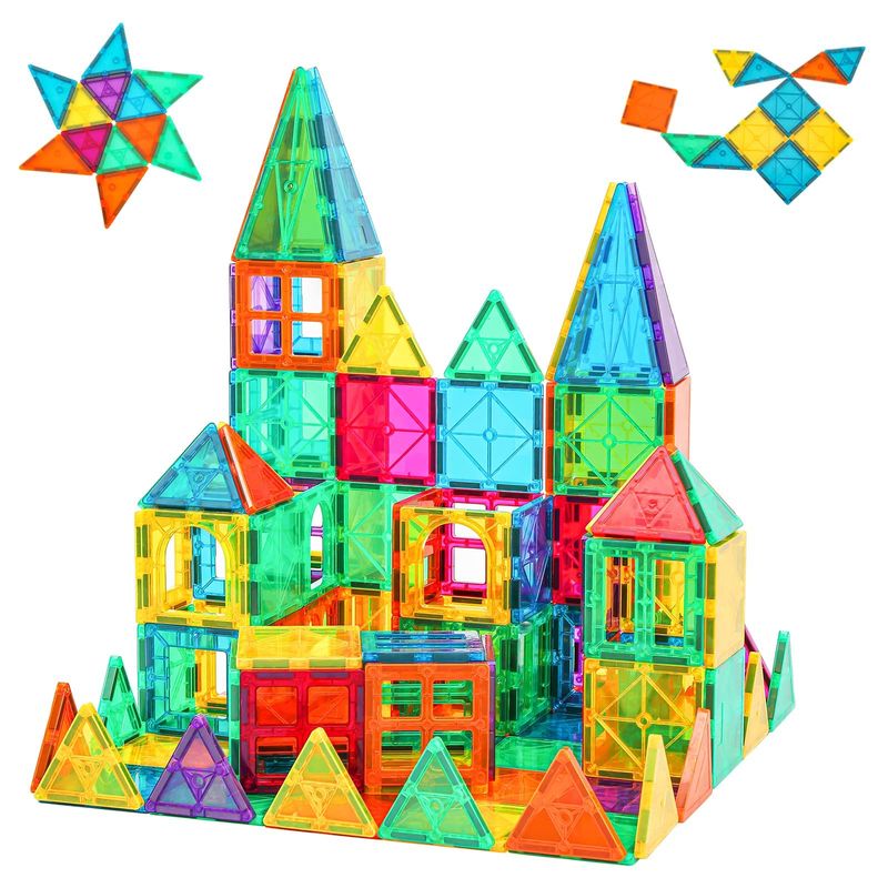 Bmag Magnetic Tiles Toys for Kids, Starter Set 3D Magnet Building ...