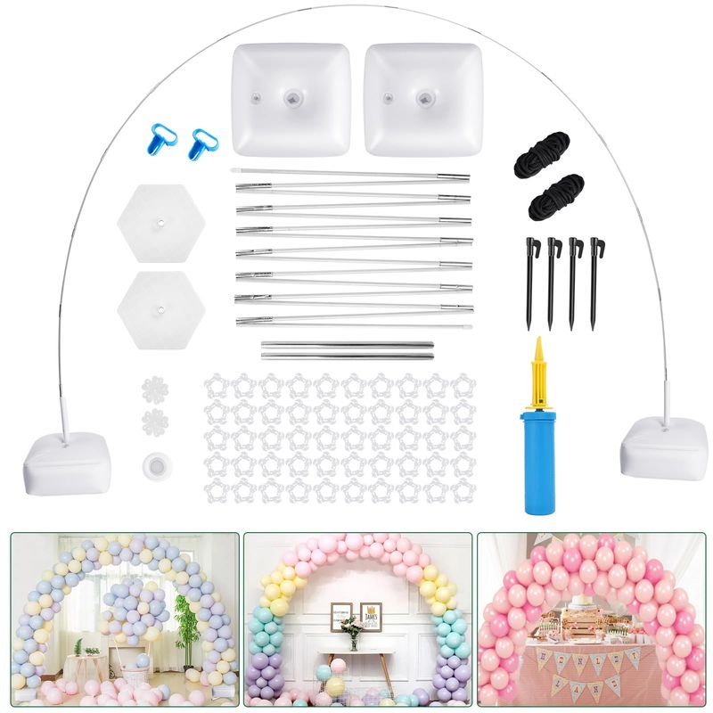 Youyijia 76PCS Balloon Arch Kit Reusable Balloon Arch Stand Kit 9.8FT ...