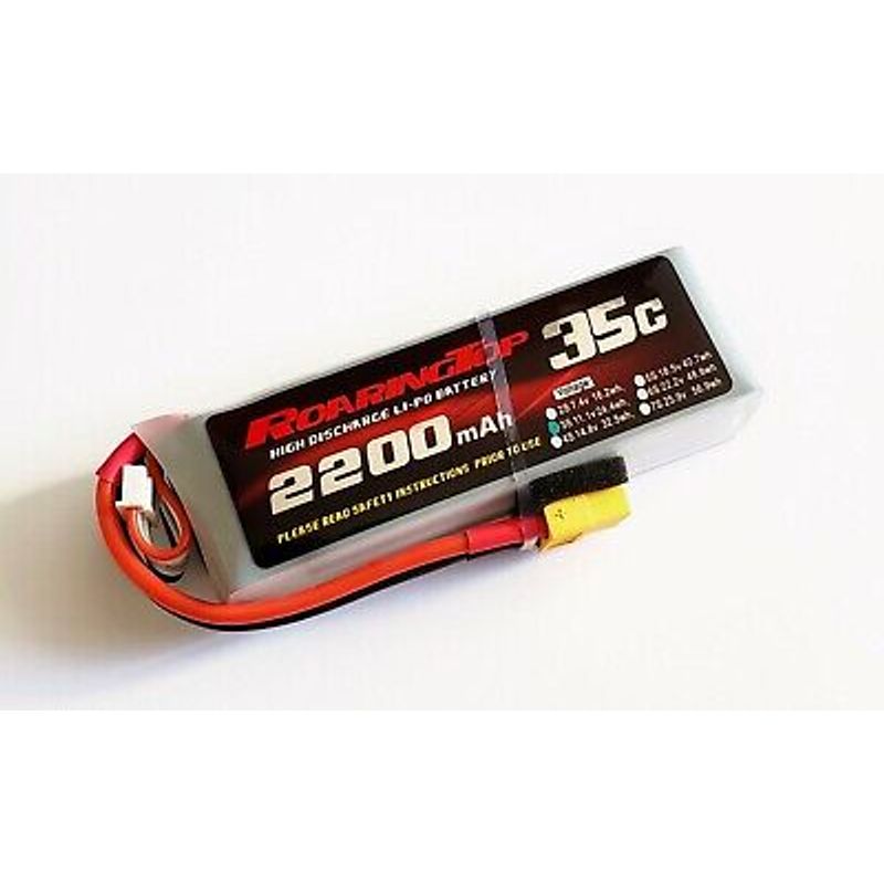 RoaringTop LiPo Battery Pack 35C 2200mAh 3S 11.1V with XT60 Plug - Online Marketplace - EveryMarket