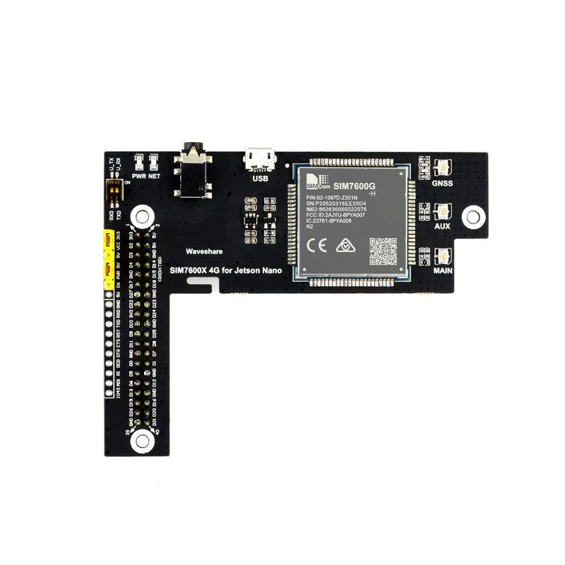 Waveshare 4G/3G/2G/GNSS Expansion Board for Jetson Nano Based on SIM7600G-H Supports Global LTE ...