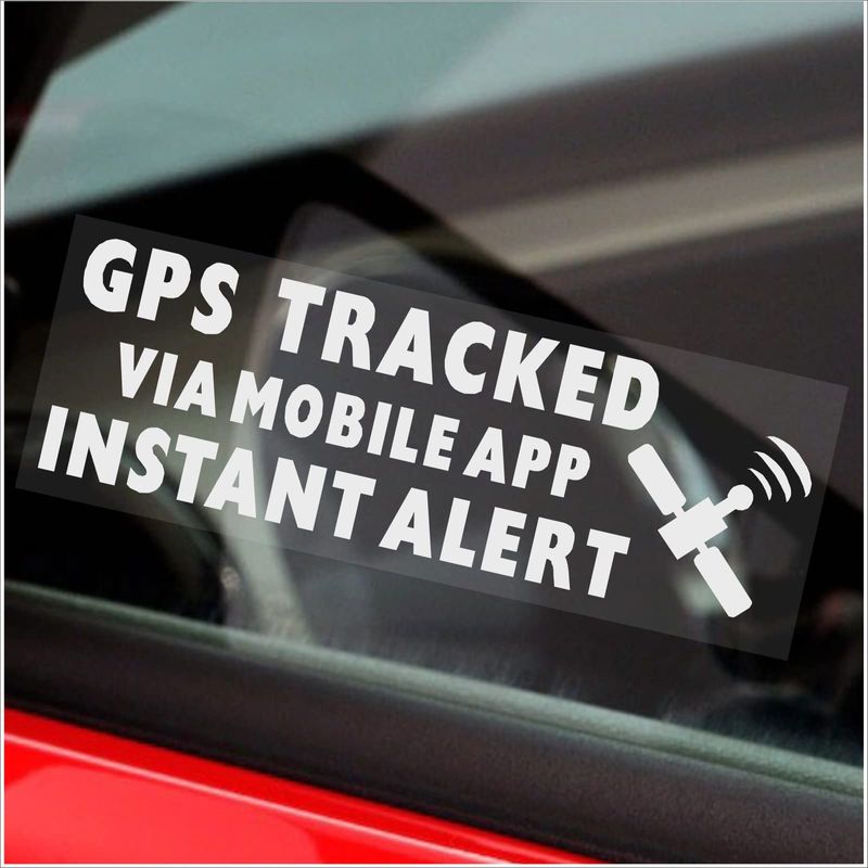5 x G19 Stickers GPS Tracked Via Mobile APP Instant Alert Warning ...
