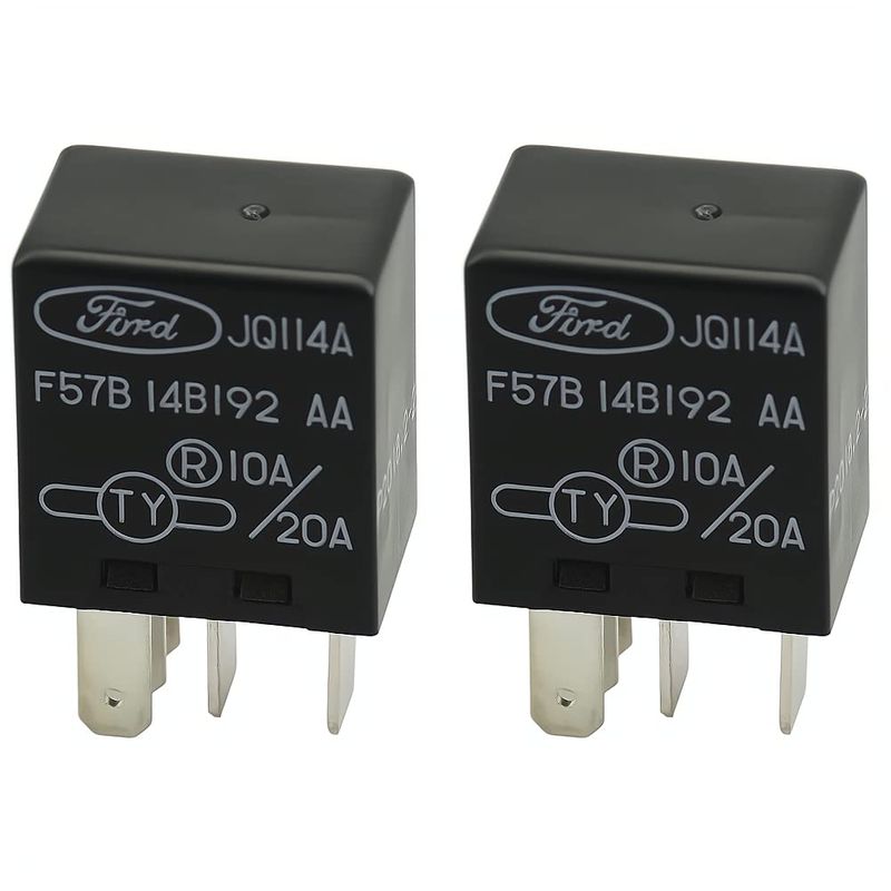 Aeola Pack of 2 F57B14B192AA 5 Pins 12V Multi-Purpose Relay Replaced ...