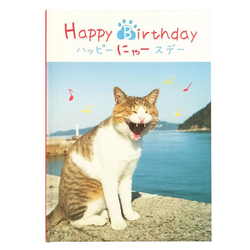 Gakken Staful Birthday Card, Happy Birthday Masayuki Oki Cat B10045 ...