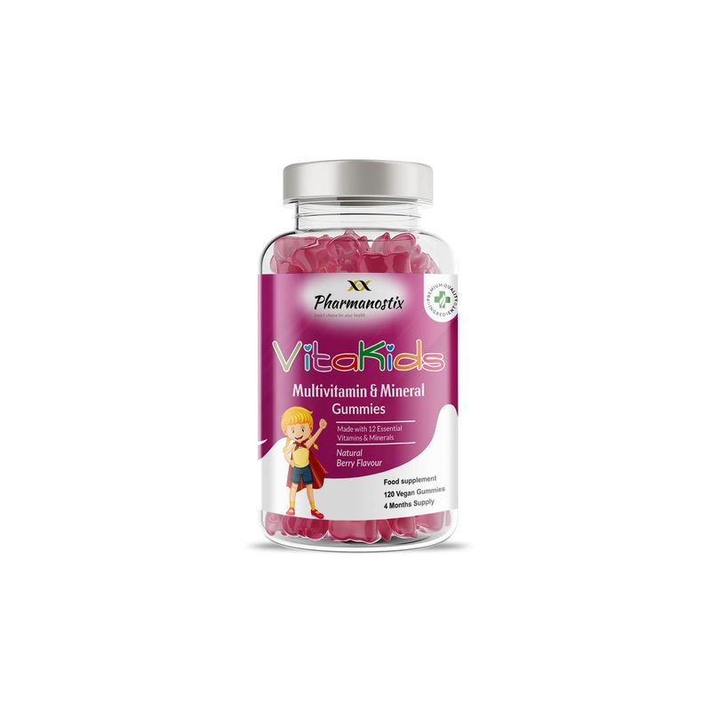 Pharmanostix VitaKids Multivitamin & Minerals Gummies, 150 Natural ...
