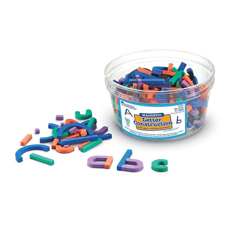 Learning Resources Magnetic Letter and Number Construction Set, Soft ...