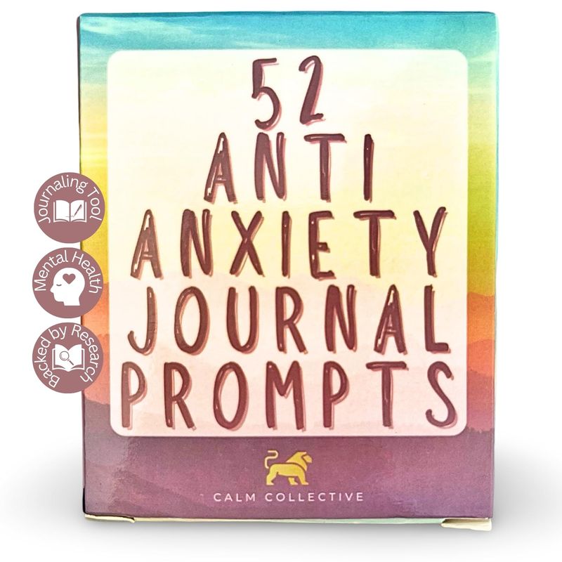 Calm Collective 52 Anti-Anxiety Journal Cards - Cognitive Behavioral ...
