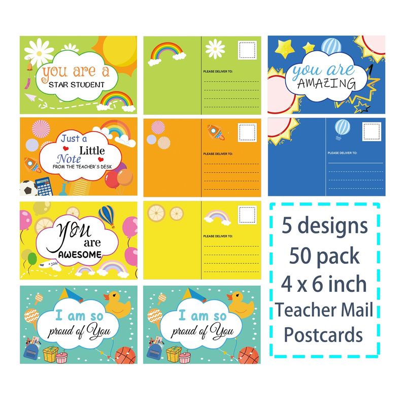Teacher Mail Postcards For Students You are Awesome Cards Postcards ...