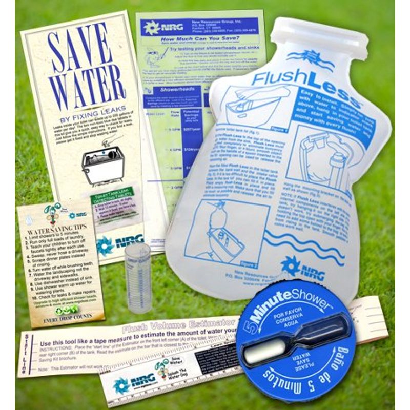 New Resources Group Premium Student Water Saving Awareness Kit, Shower ...